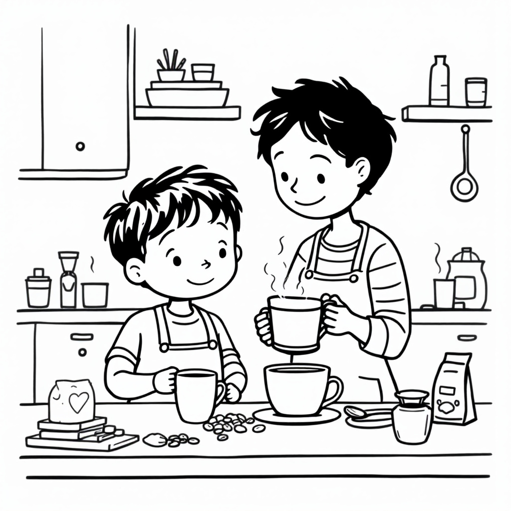 Coffee Free Coloring Pages