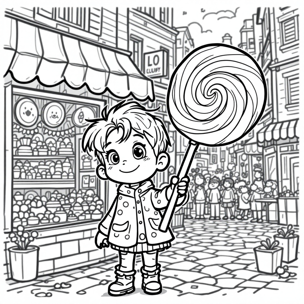 Lollipop Free Coloring Pages