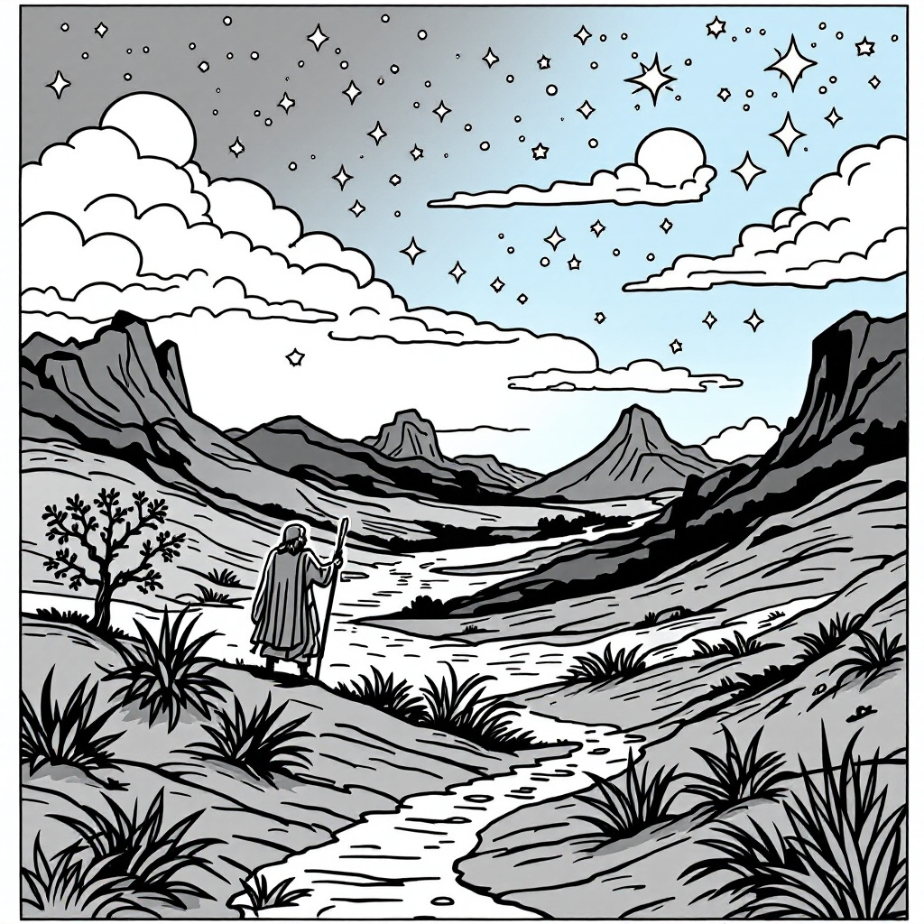 Moses Free Coloring Pages