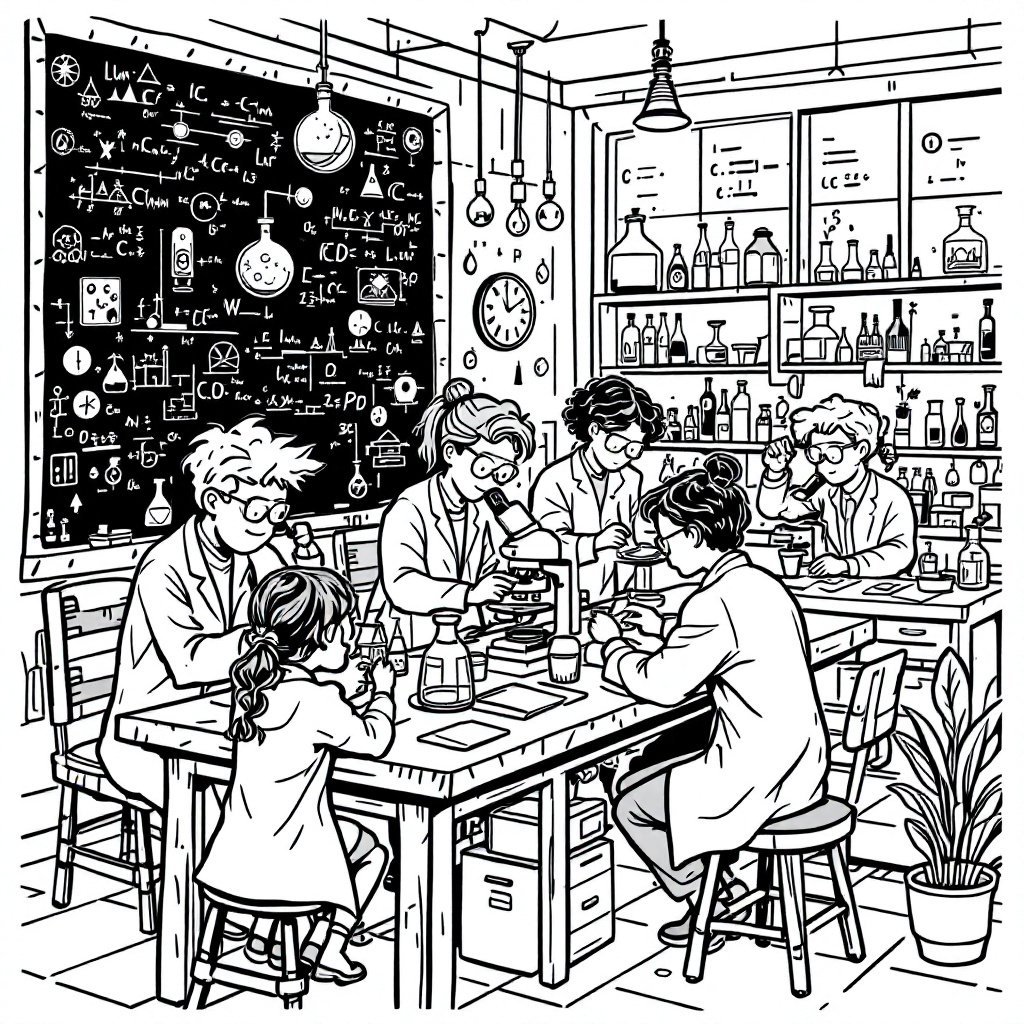 Science Free Coloring Pages