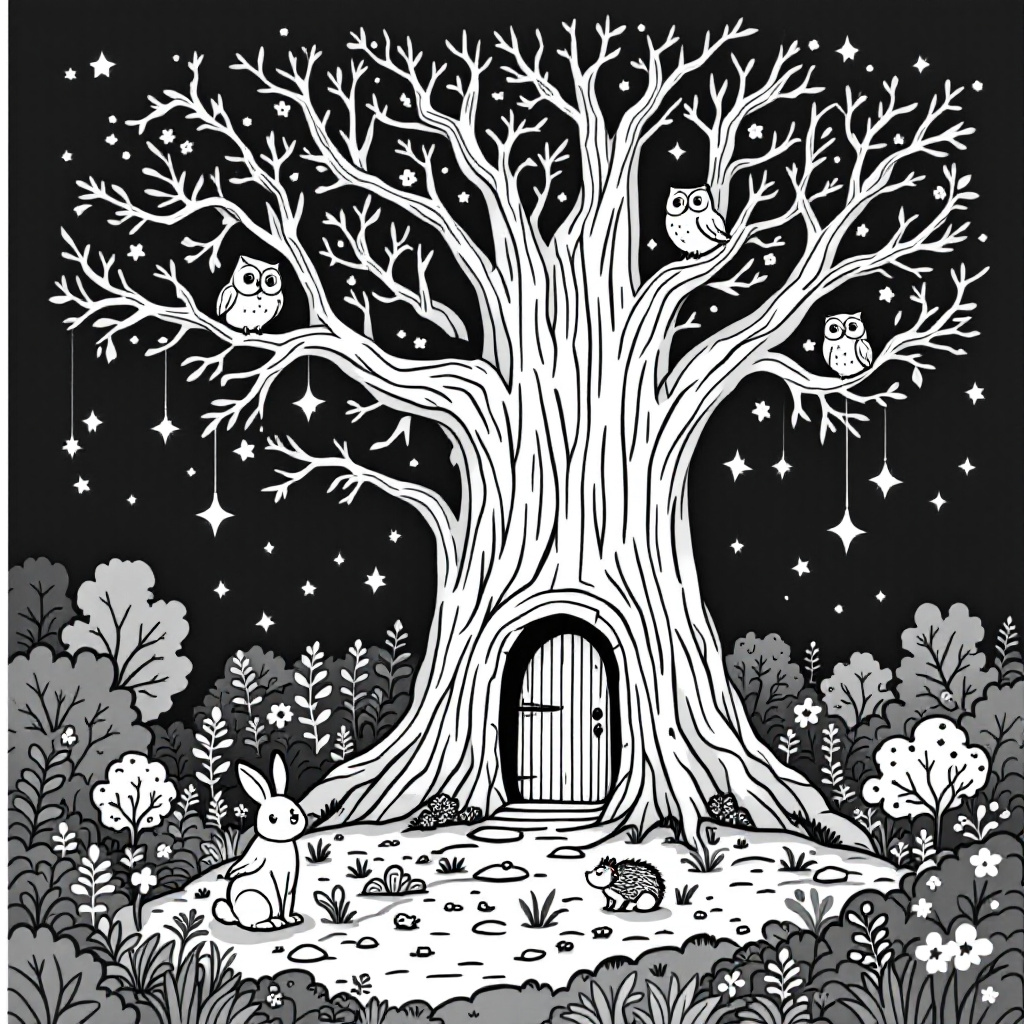 Tree Free Coloring Pages