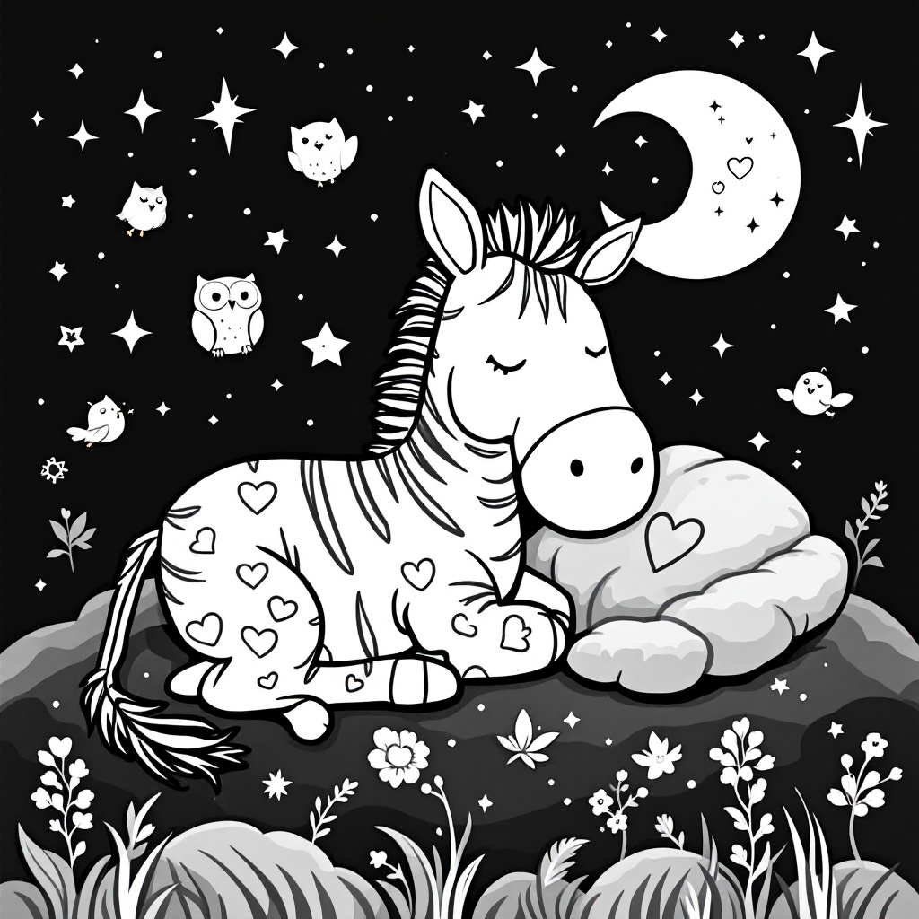 Zebra Free Coloring Pages